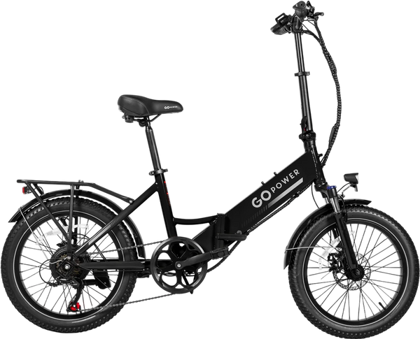 GoPowerBike GoPlus Electric Bike Foldable 500W 45 Mile Range 20 MPH Op ...