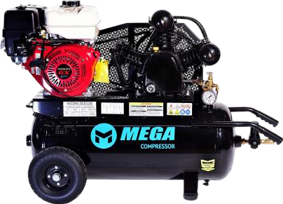 Mega Compressor MP-9022HGE Air Compressor 22 Gallon 9 HP 180 PSI Gas H ...