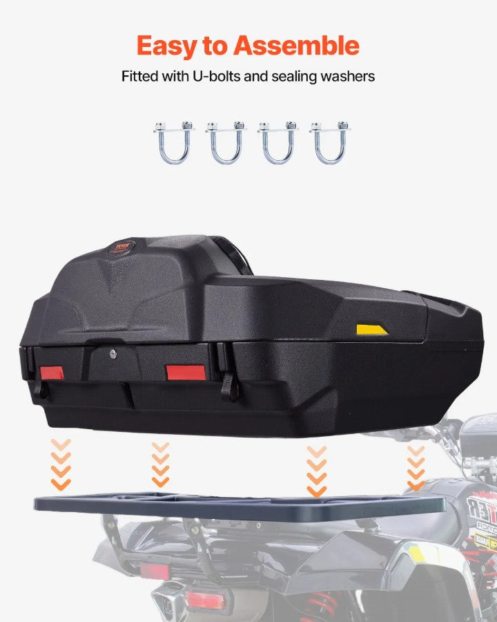 Vevor ATV Rear Storage Box Lounger 42.5" x 24.8" x 16.9" 95 Qt Capacit ...