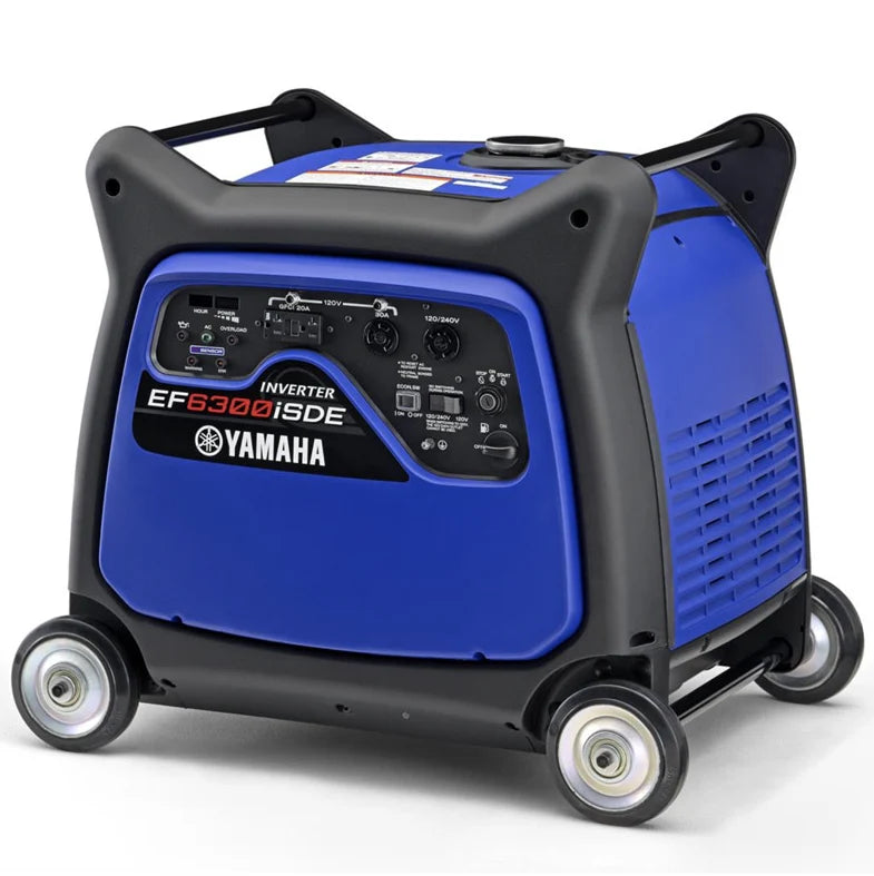 Yamaha EF6300ISDE 5500W/6300W 120/240V Electric Start Gas Inverter Gen ...
