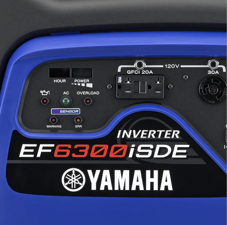 Yamaha EF6300ISDE 5500W/6300W 120/240V Electric Start Gas Inverter Gen ...
