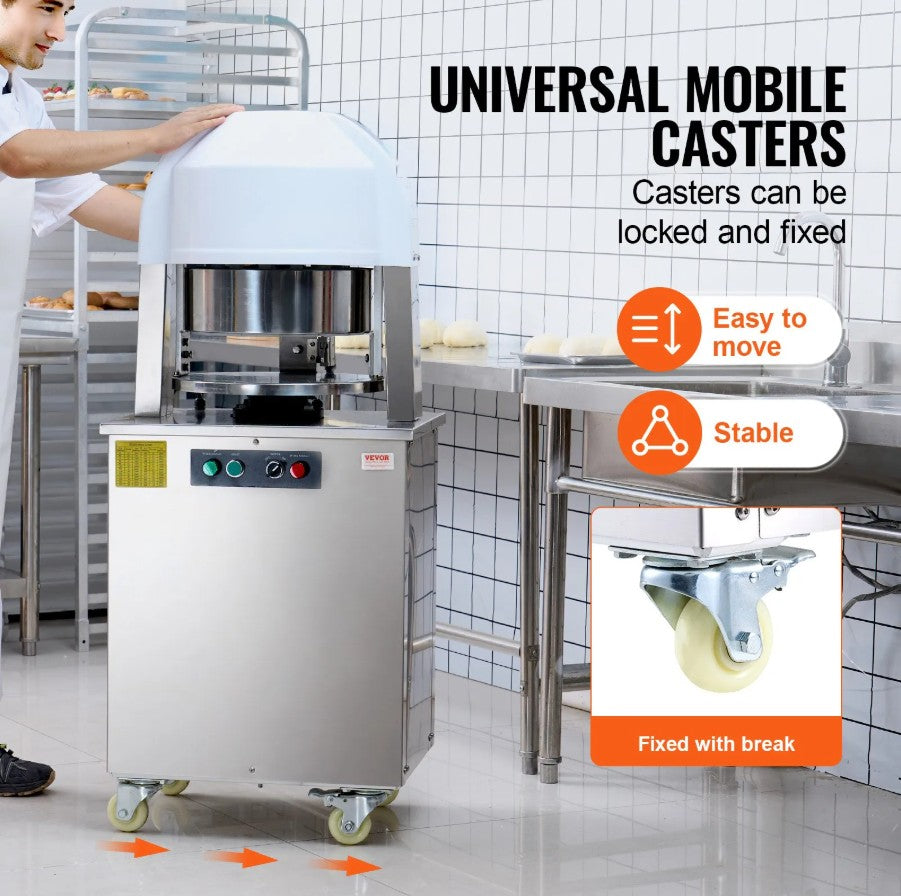 Vevor Electric Dough Divider 20 Equal Portions Automatic Press Cutter ...