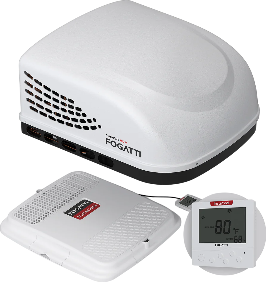 Fogatti InstaCool 150 II RV Rooftop Air Conditioner Non-Ducted 15,000 ...