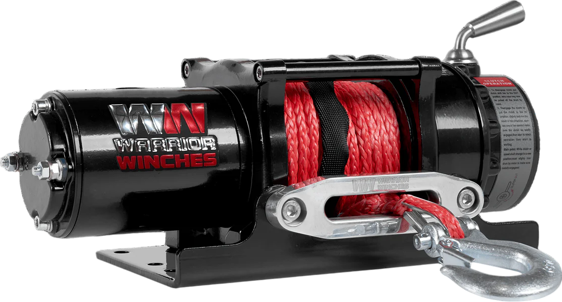 Warrior Winches Ninja Electric Winch 4500 Lbs 12-Volt Synthetic Rope N ...