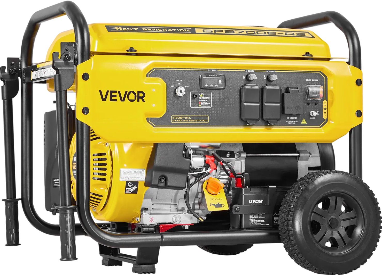 Vevor 7000W/9625W Generator Gasoline 30A 120V/240V with Electric Start ...