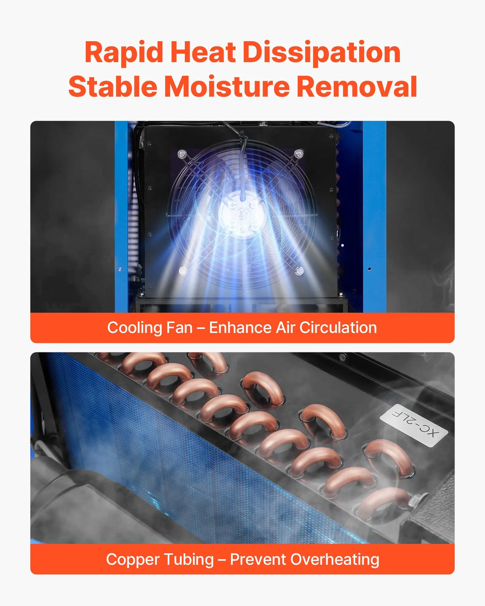 Vevor Compressed Air Dryer Refrigerated 125 CFM Automatic Drainage 110 ...