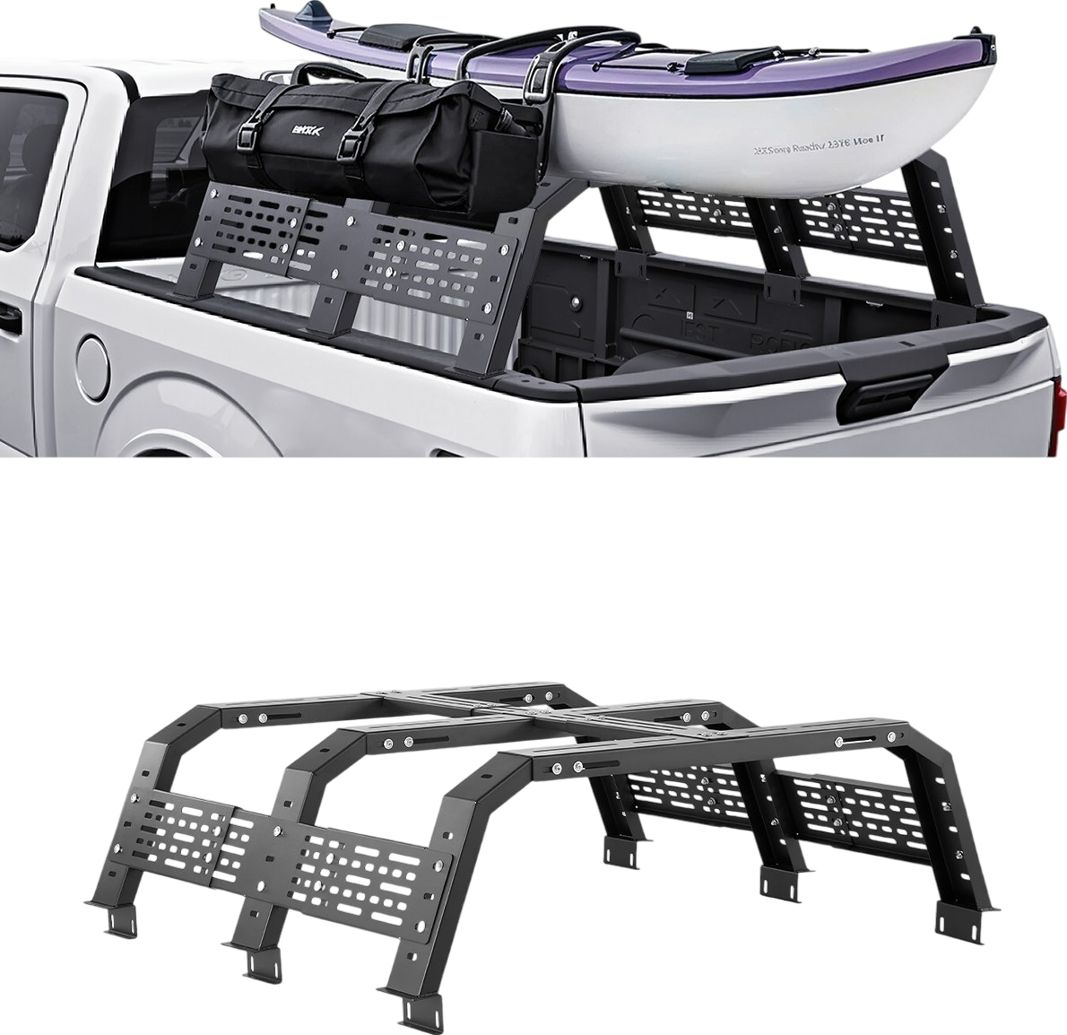 Vevor Overland Truck Bed Rack 900 Lbs Capacity for Mid-Size Pickups Ne ...
