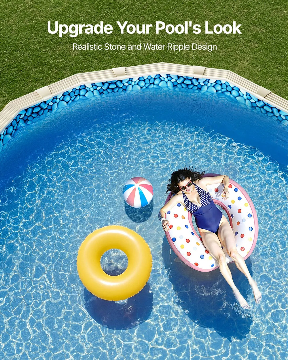 Vevor Oval Pool Liner 15' x 30' Overlap Style 54" Wall Height New ...